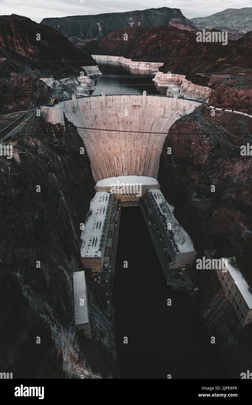 Aerial shot hoover dam hi-res stock photography and images - Alamy