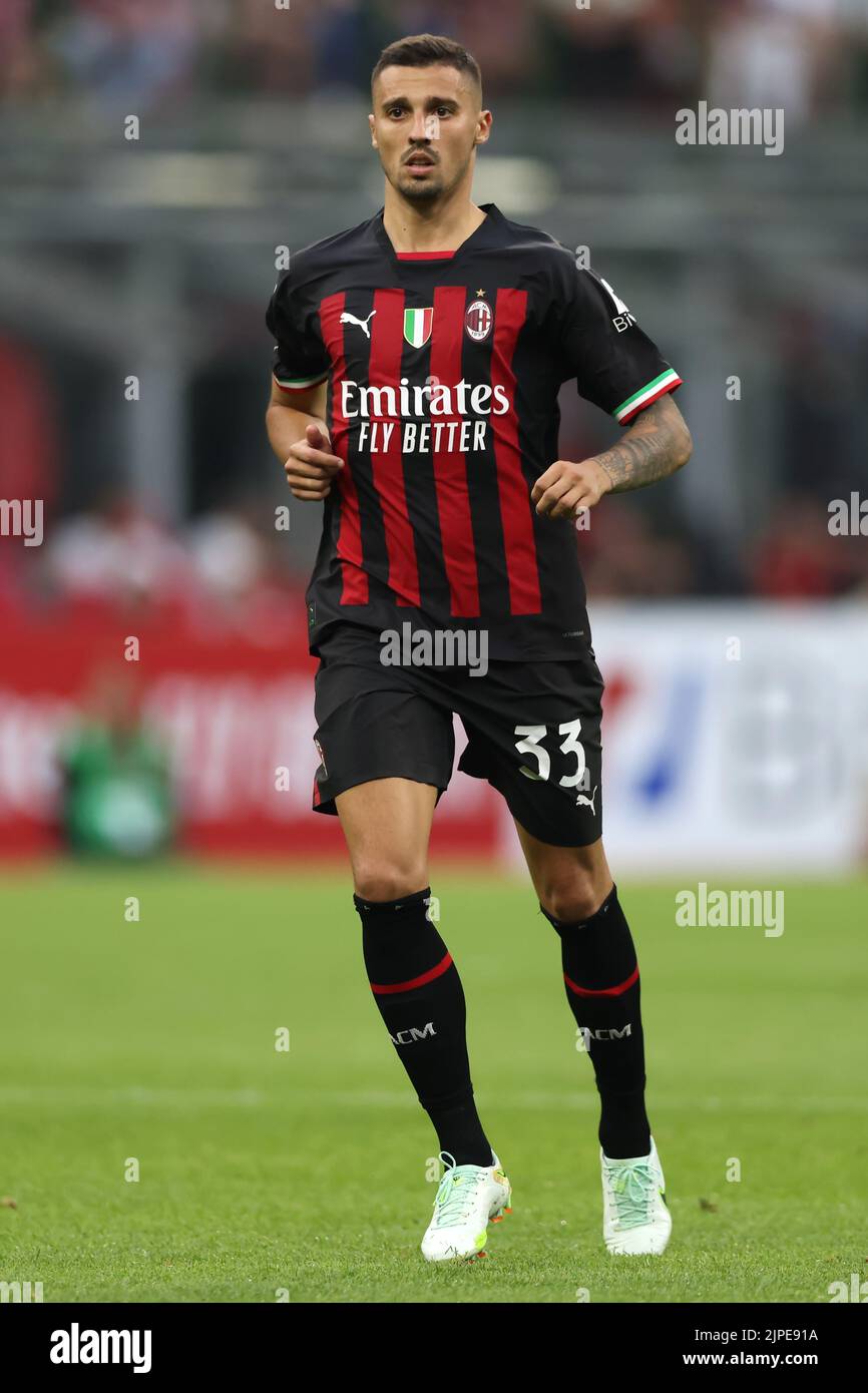 Milan, Italy, 13th August 2022. Rade Krunic of AC Milan during the ...