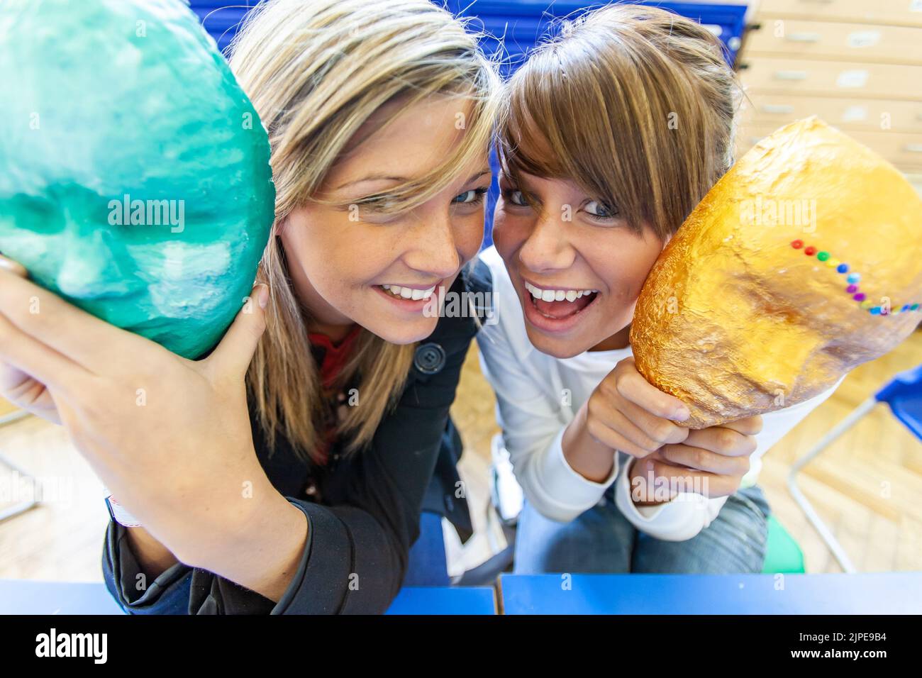 Teenage Students, art friends. Art students revealing themselves from ...