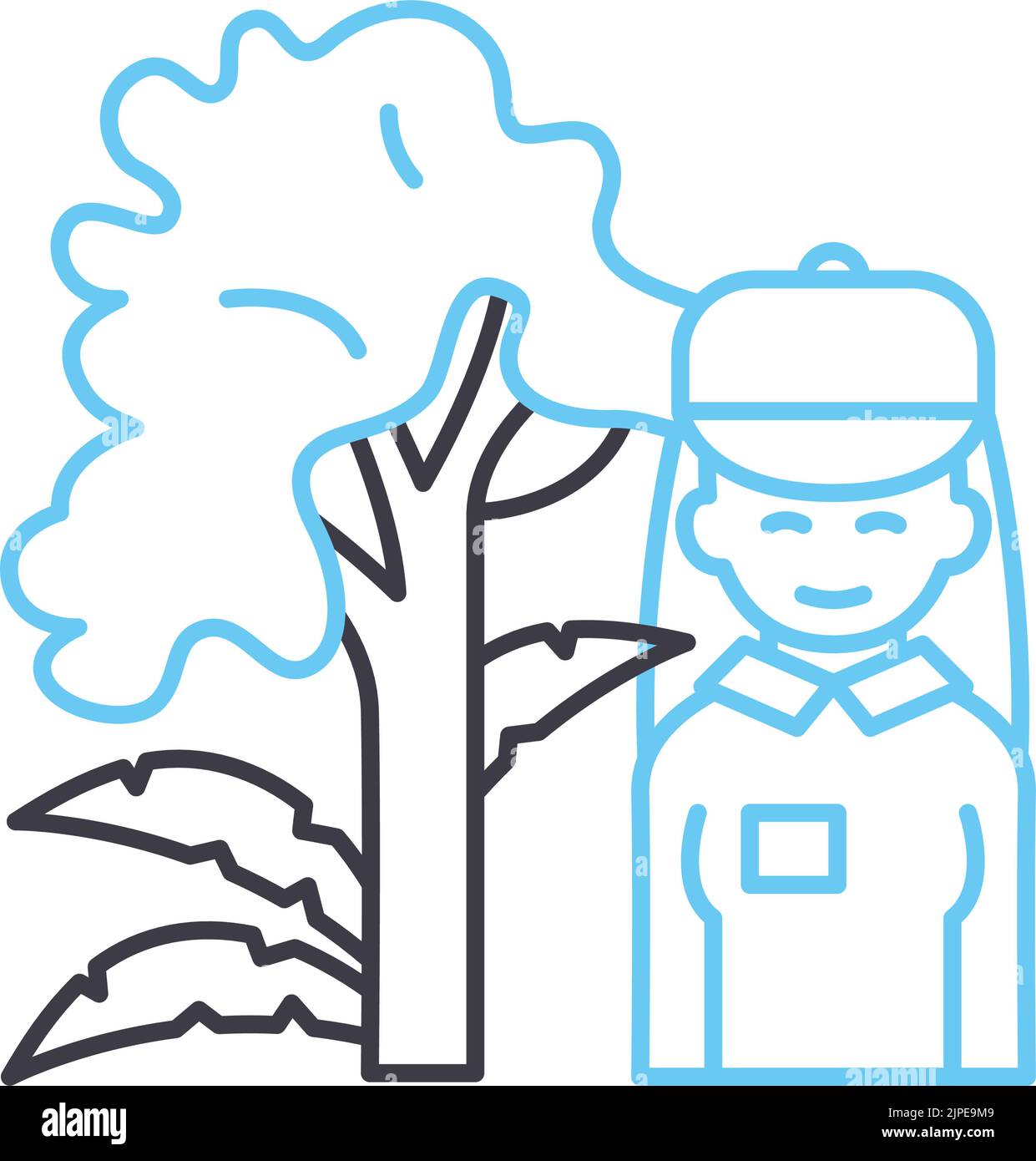 travel guide line icon, outline symbol, vector illustration, concept ...