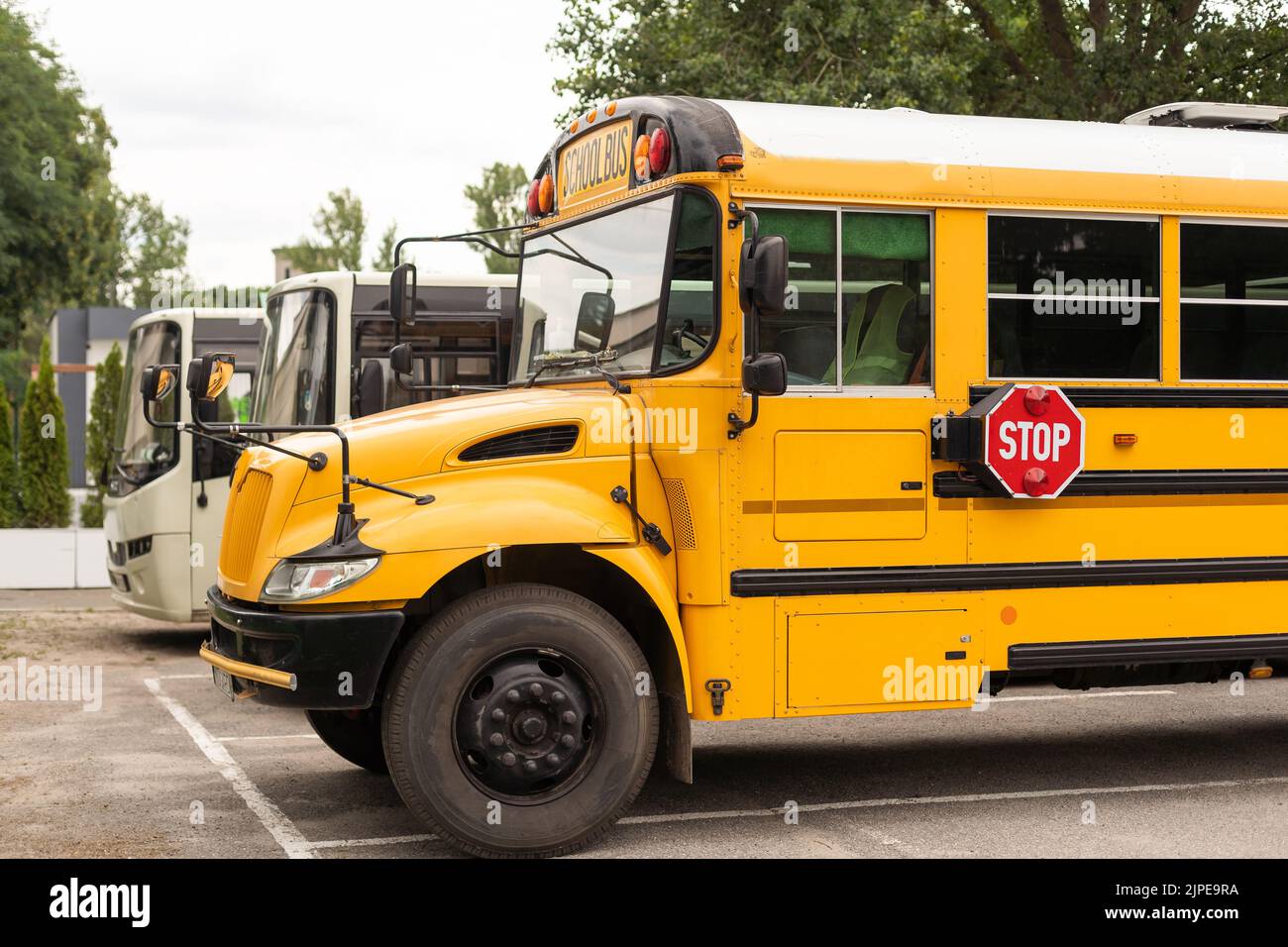 school bus, transport, outside, schoolbus Stock Photo - Alamy