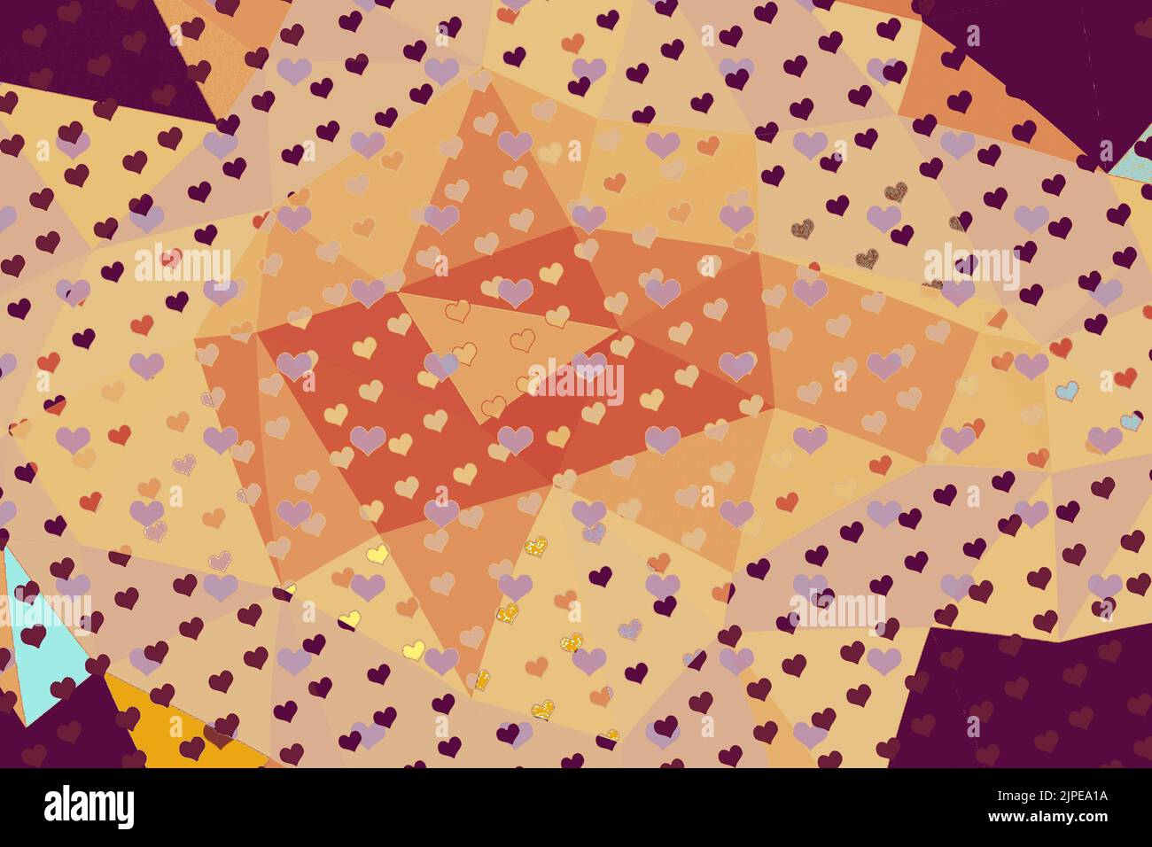 Abstract picture of the heart. Creative marbling heart pattern ...