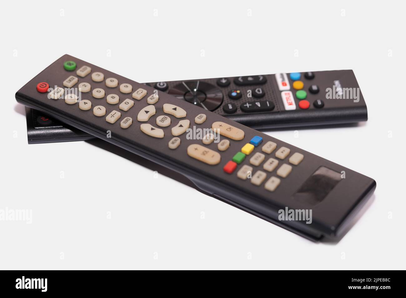 Remote control for TV. Photo with clipping path Stock Photo - Alamy
