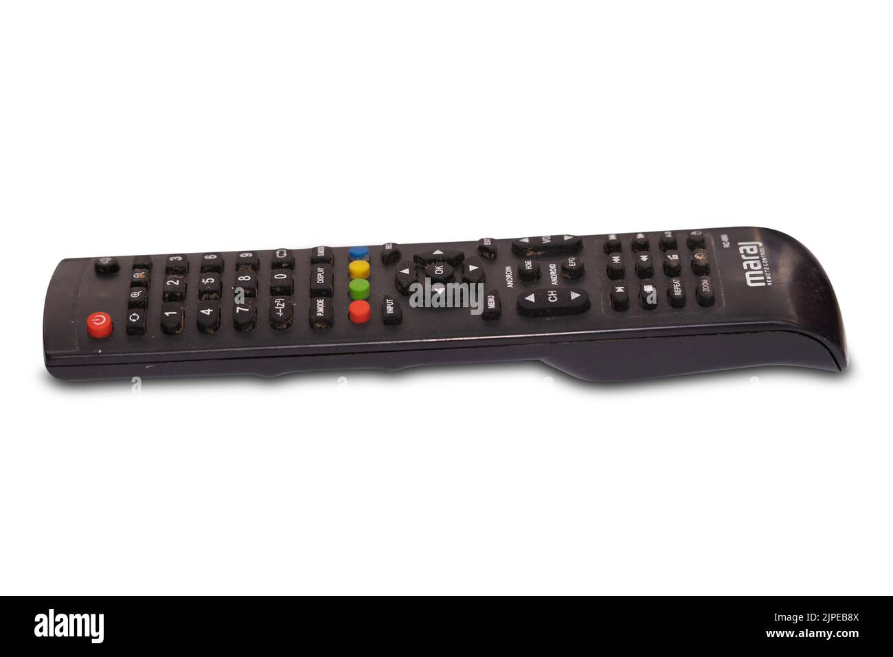 Remote control for TV. Photo with clipping path Stock Photo - Alamy
