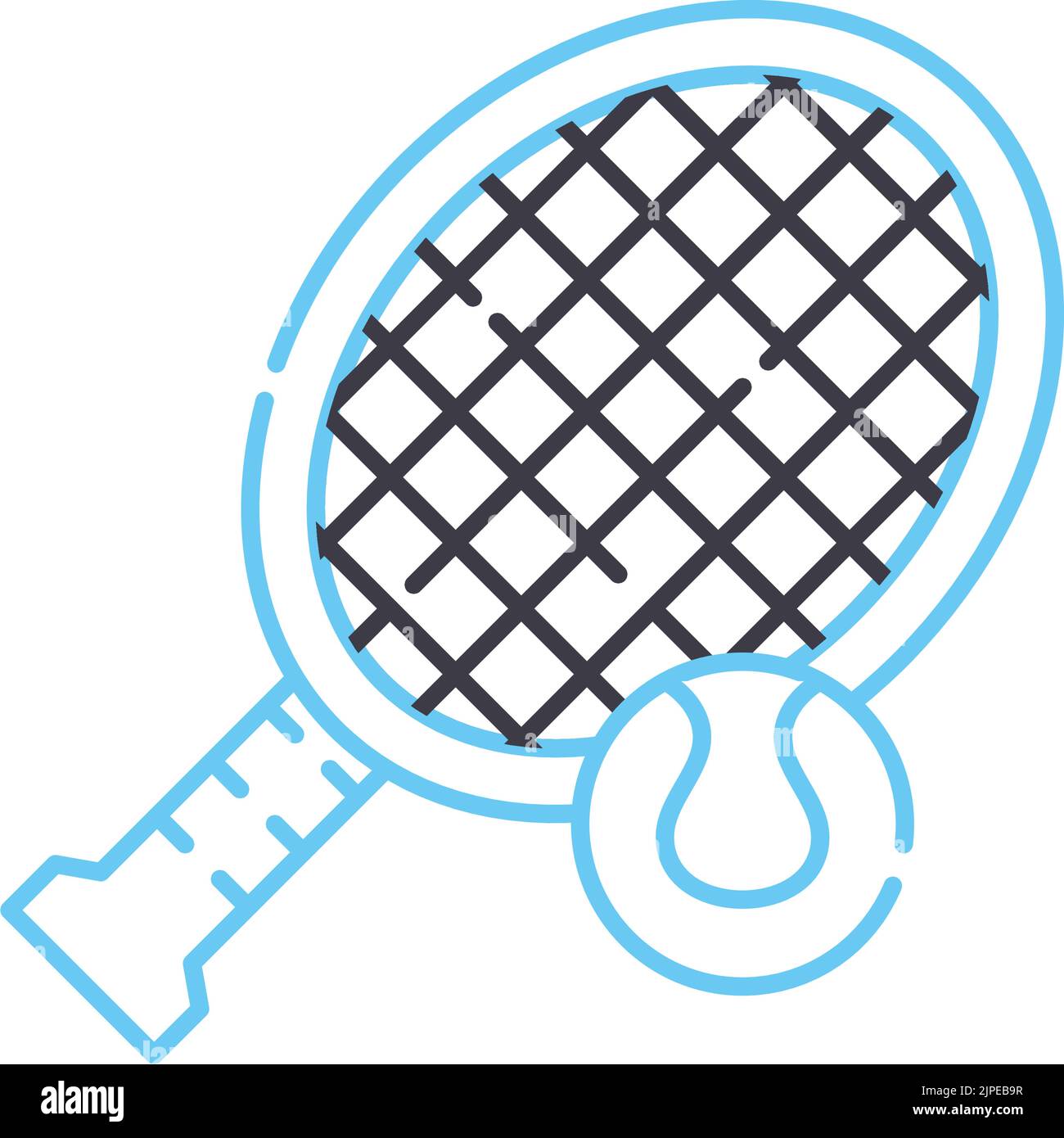 Tennis Line Icon Outline Symbol Vector Illustration Concept Sign Stock Vector Image And Art Alamy