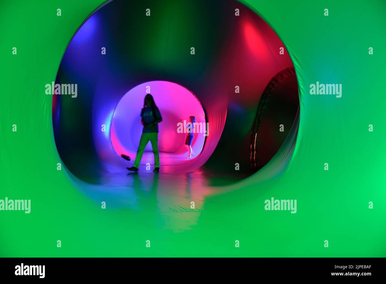 Luminarium. Inflatable temporary building structure as art showing ...
