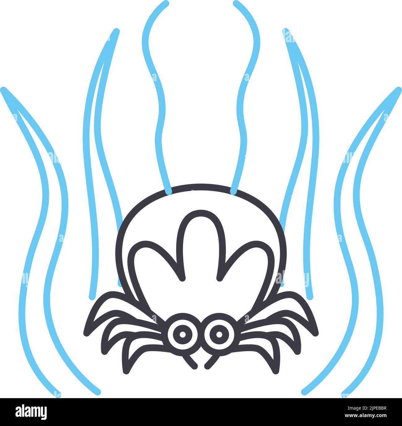 tick line icon, outline symbol, vector illustration, concept sign Stock ...