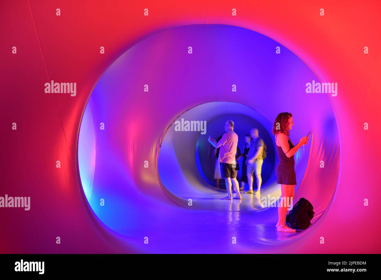 Luminarium. Inflatable temporary building structure as art showing ...