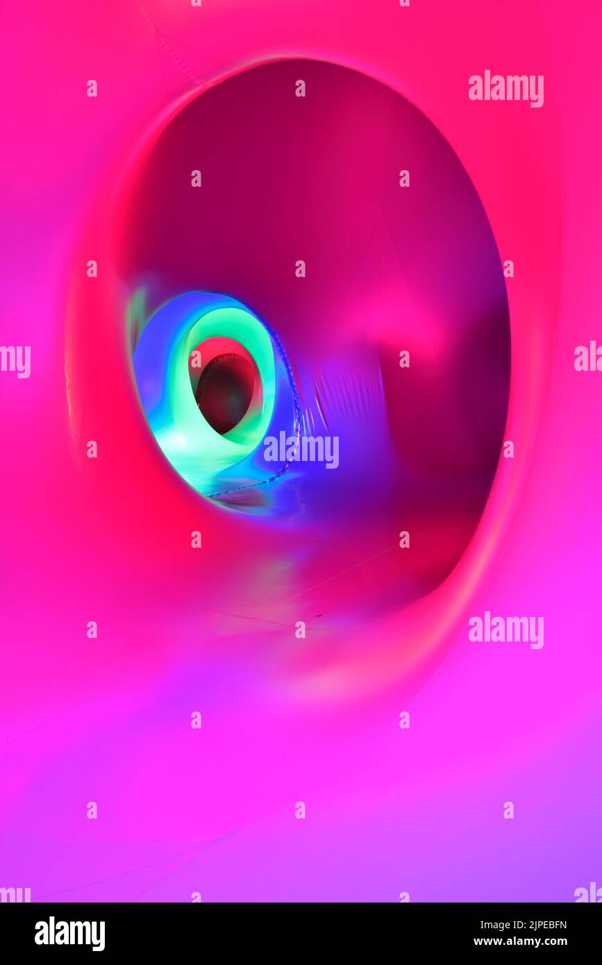 Luminarium. Inflatable temporary building structure as art showing ...