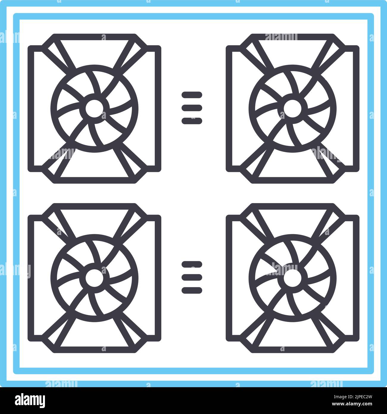 mining rig line icon, outline symbol, vector illustration, concept sign ...
