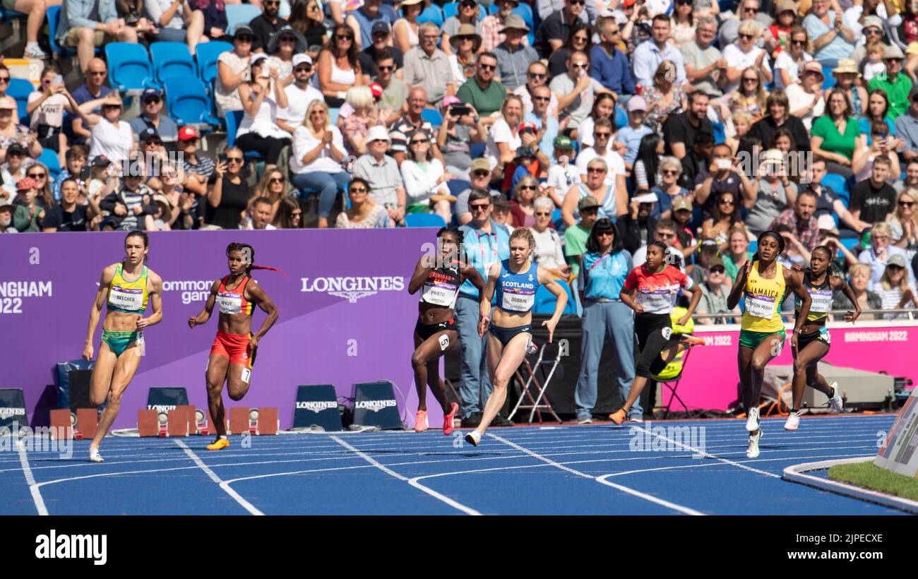 Jacinta Beecher, Beth Dobbin and Elaine Thompson-Herah competing in the ...