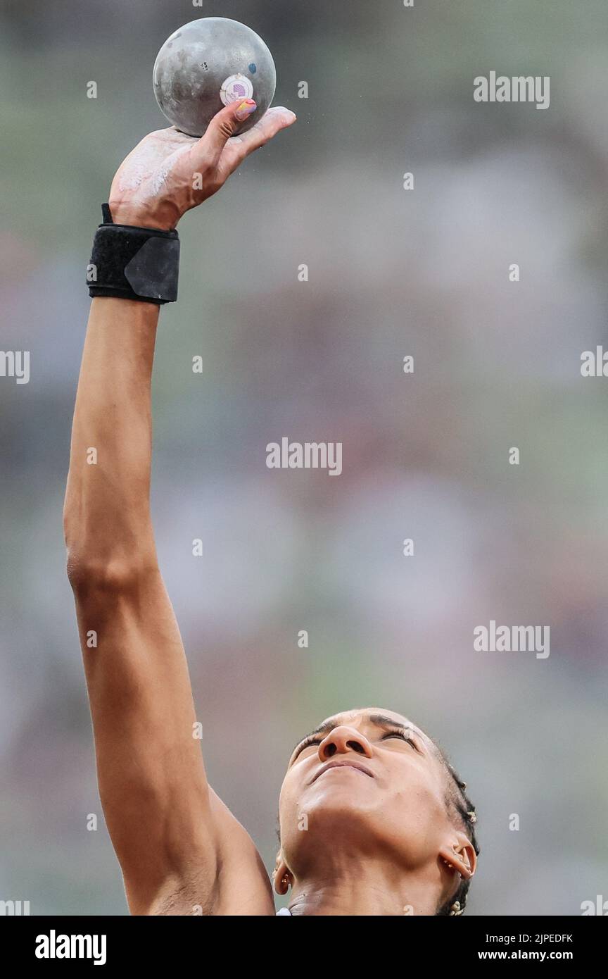 Munich, Germany. 17th Aug, 2022. Belgian Nafissatou Nafi Thiam pictured ...