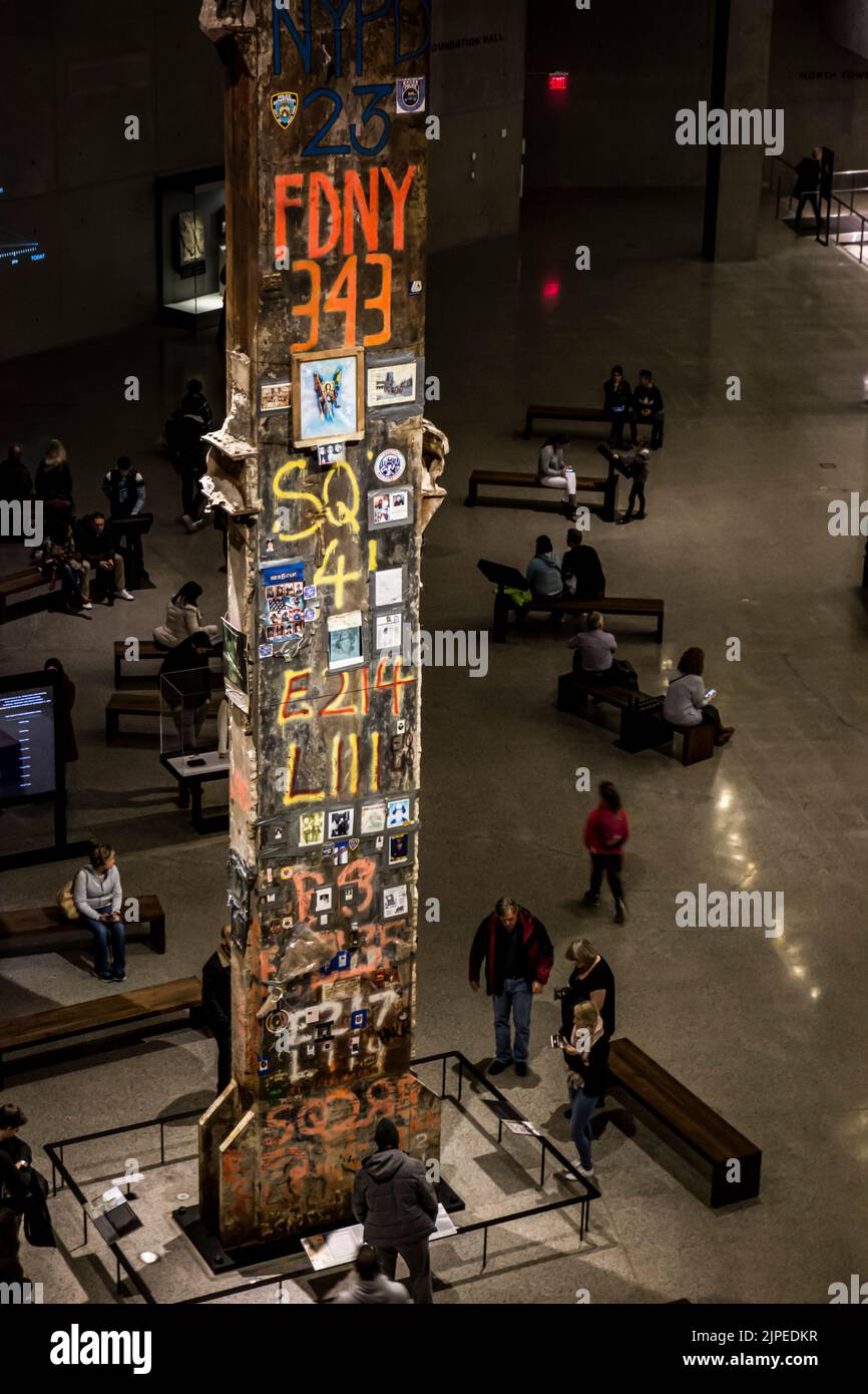 The Last Column, National 9/11 Memorial & Museum, New York City, New ...