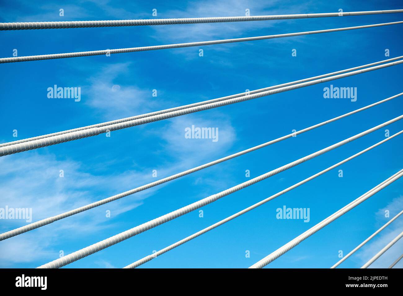 Cables of a bridge Stock Photo - Alamy