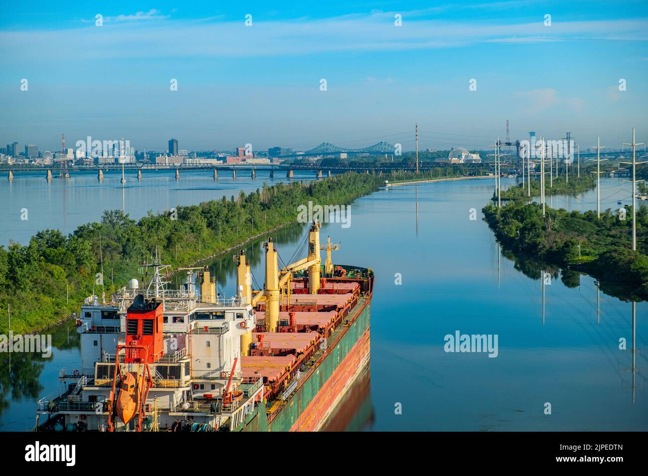 A shipping vessel destined for the Atlantic Ocean Stock Photo - Alamy