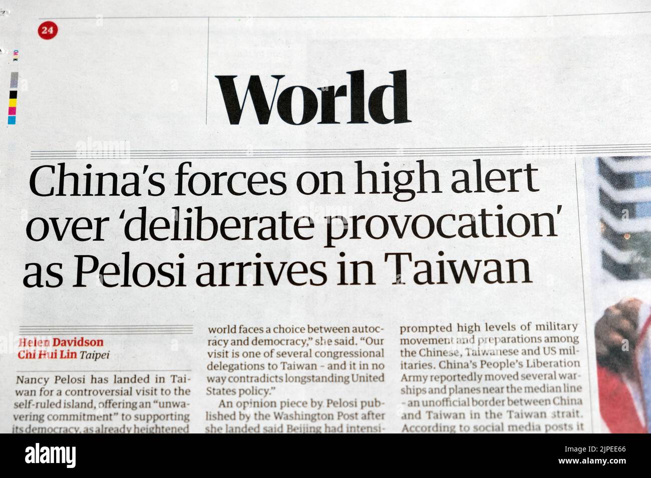 'China's forces on high alert over 'deliberate provocation' as (Nancy ...