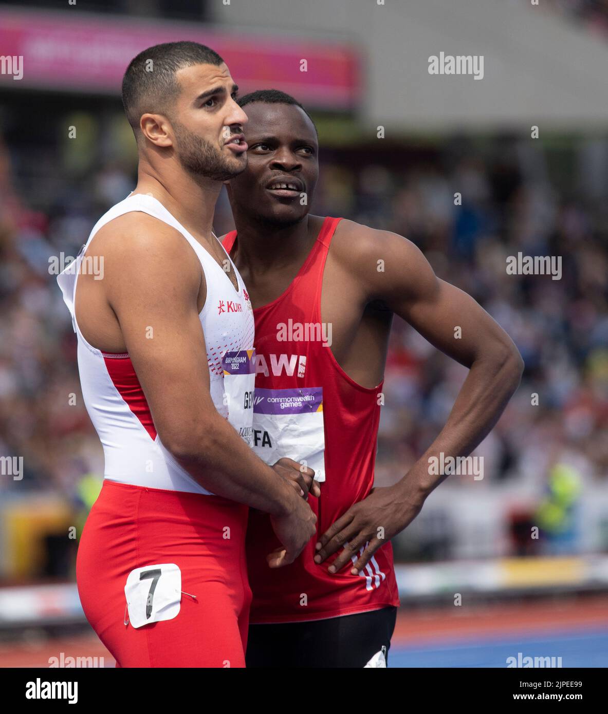 Adam Gemili of England competing in the men’s 200m heats at ...