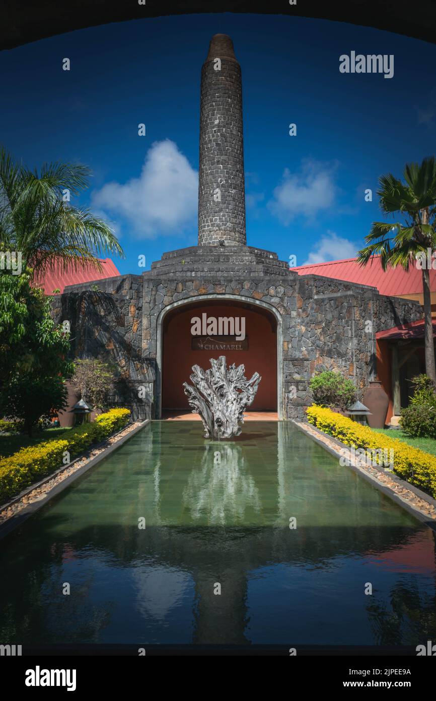 Main entrance of Rhumerie de Chamarel, Mauritius Stock Photo - Alamy