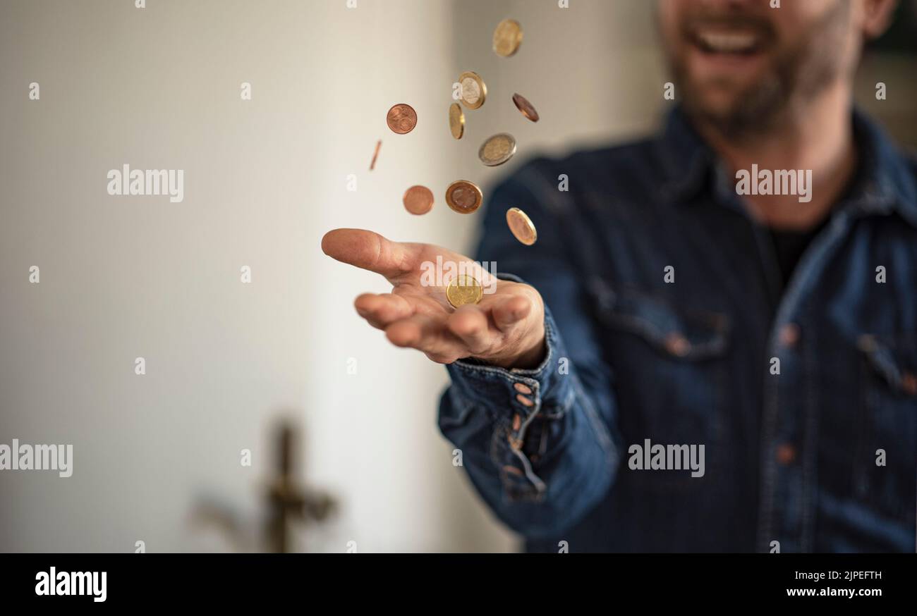 change, tossing up, conversion, convert, moneys, tossing ups Stock ...