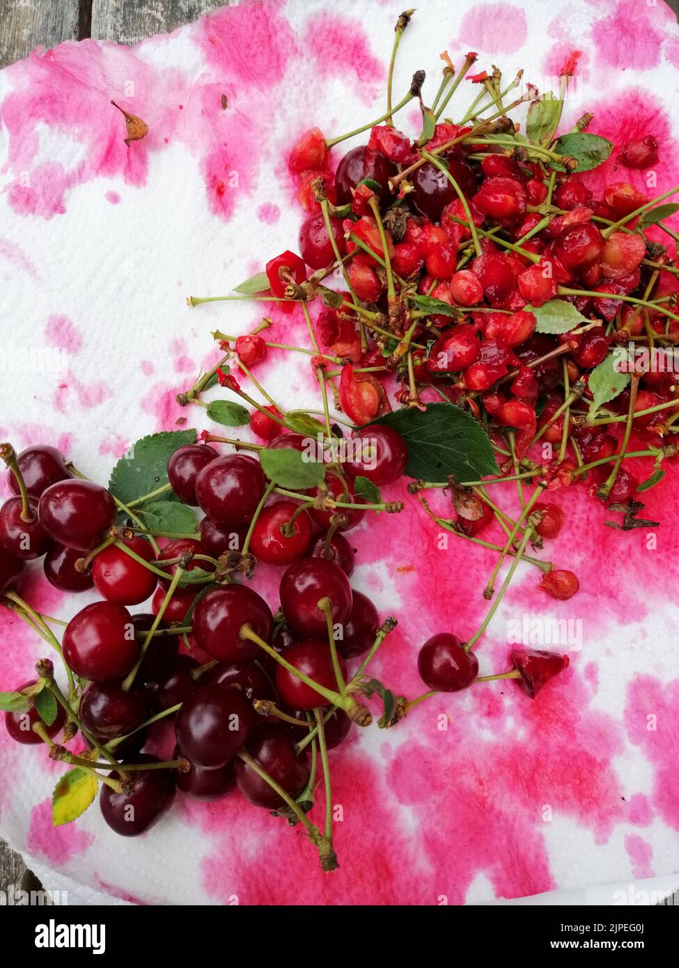 cherries, core, cherry, cores Stock Photo - Alamy