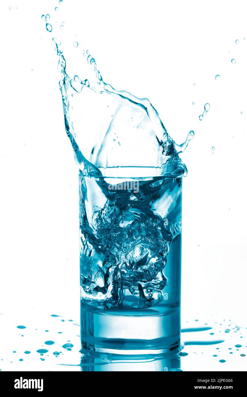 water, glass, ice cubes, splash, glass ware, shattered glass, ice cube, spatter, splashes Stock ...