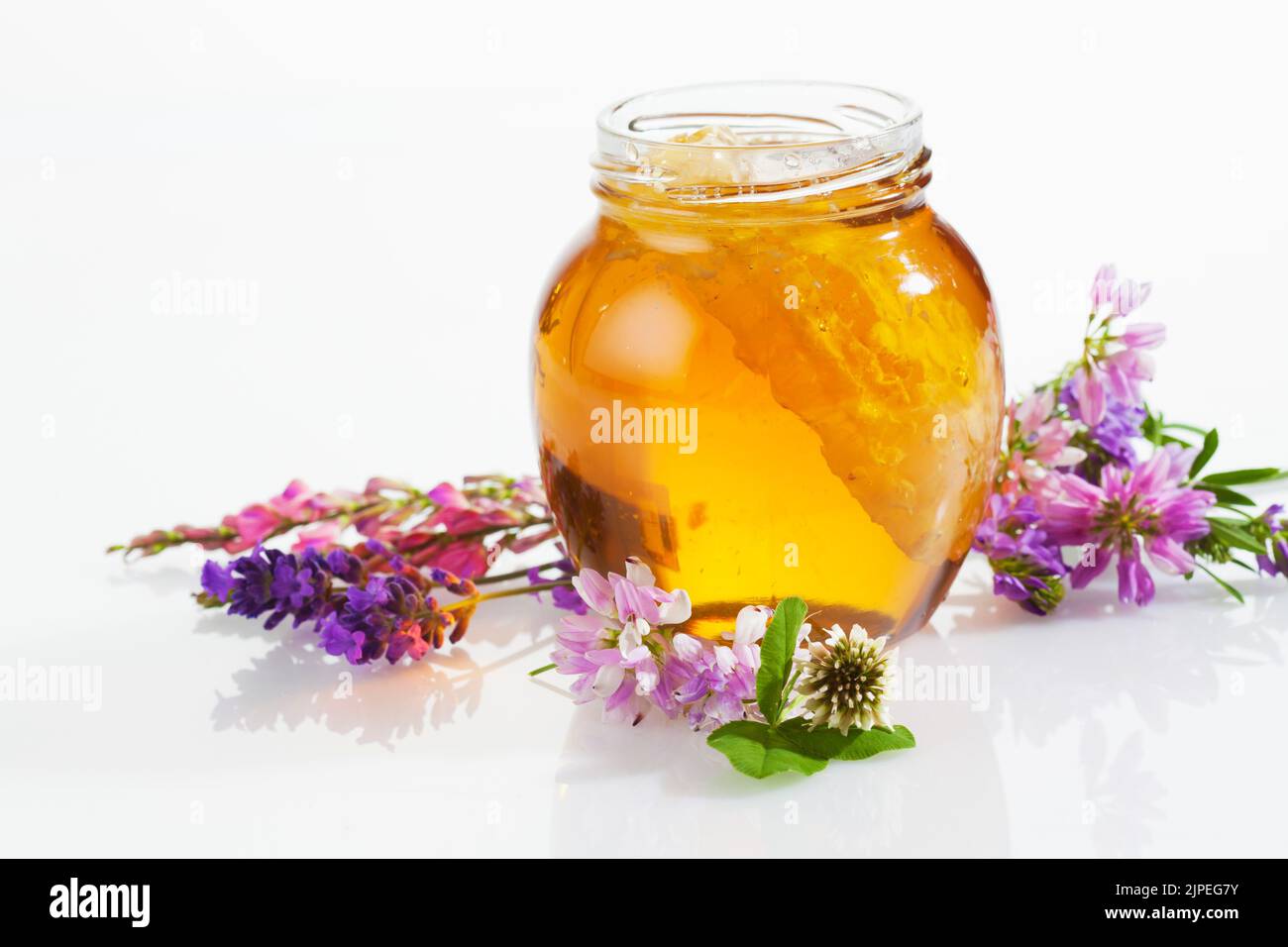 honey, flower honey, honeys, flower honeys Stock Photo - Alamy