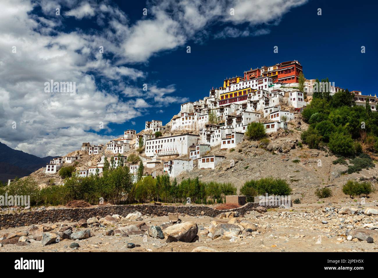 ladakh, thiksey, thiksey gompa, indus-tal, ladakhs Stock Photo - Alamy