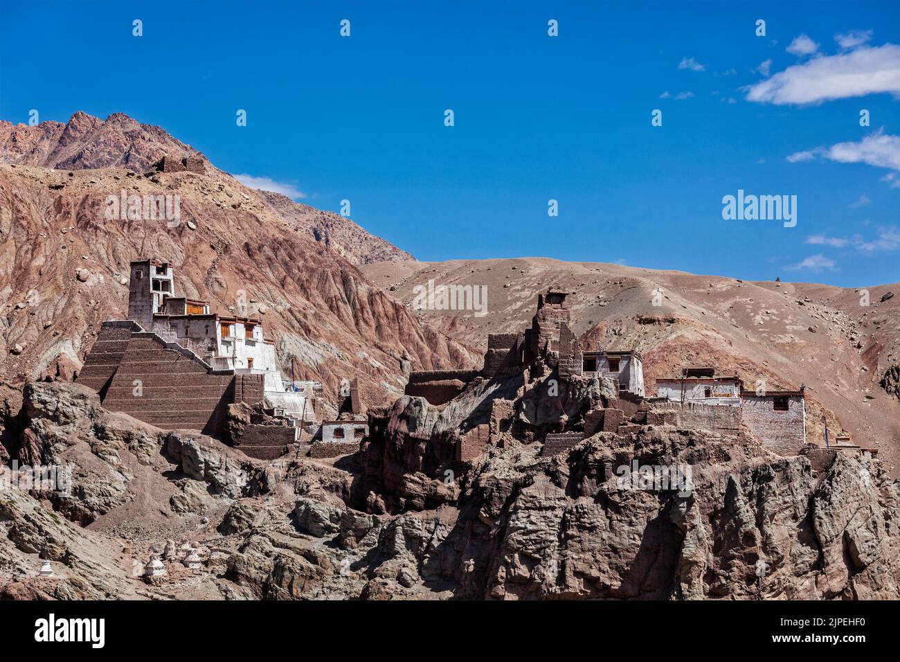 buddhism, monastery, basgo kloster, buddhisms, monasteries Stock Photo ...