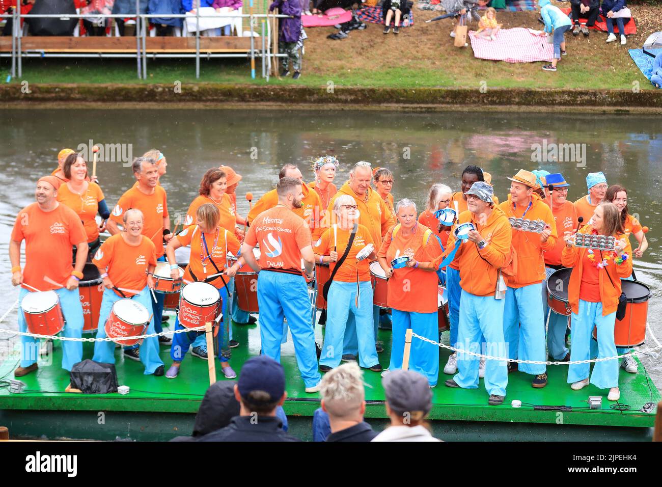 The Old School Samba float seen during the Hythe Venetian Fete Stock ...
