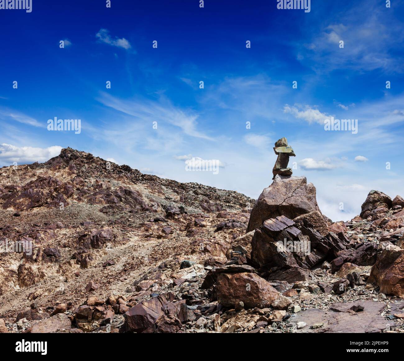 mountain, himalaya, stone pile, mountains, everest region, himalayas ...