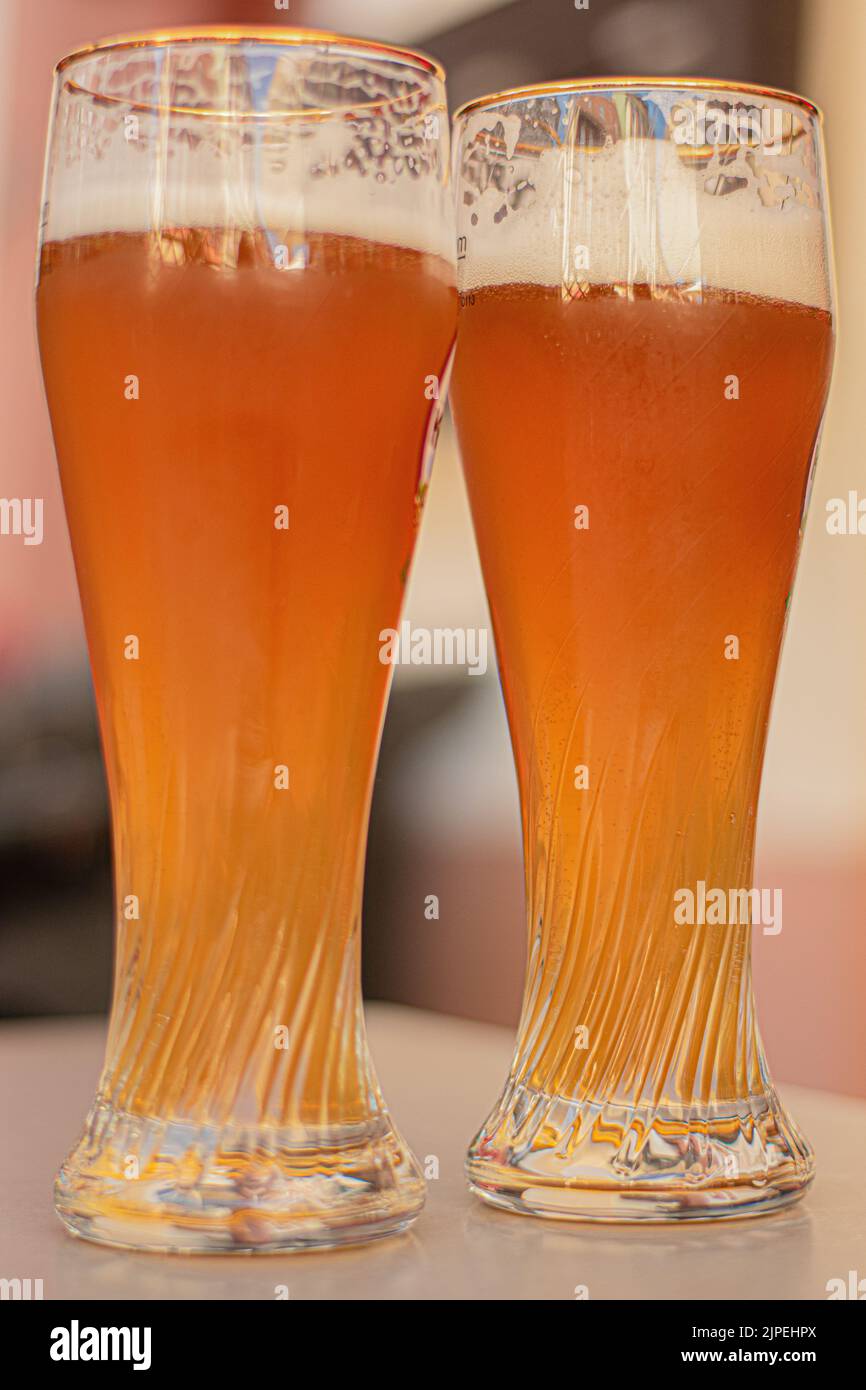 Two beer glasses hi-res stock photography and images - Alamy