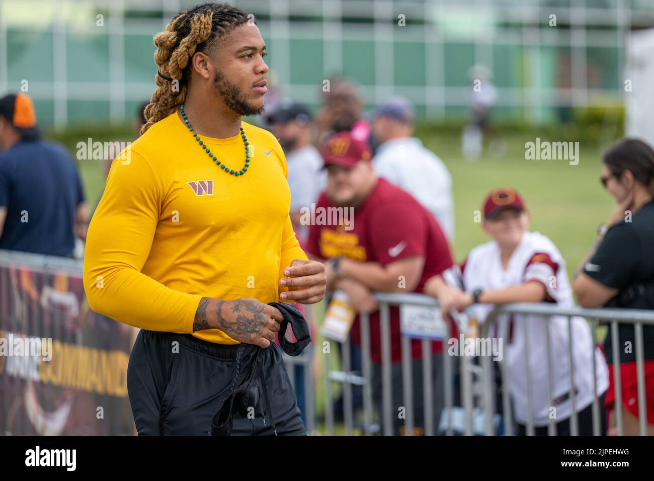 August 17th 2022: Washington Commanders defensive end Chase Young walks ...