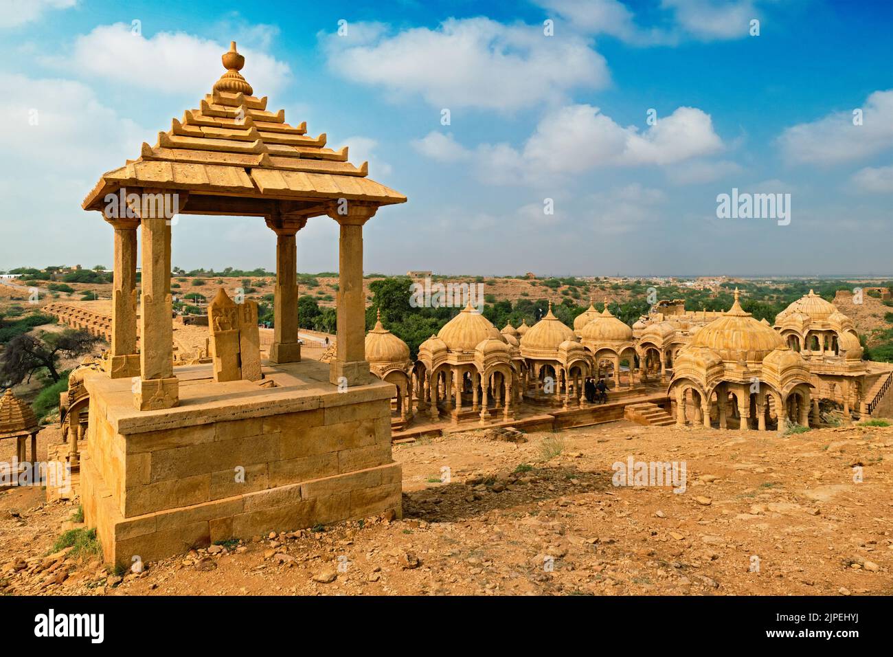temple, jaisalmer, bada bagh, temples Stock Photo - Alamy