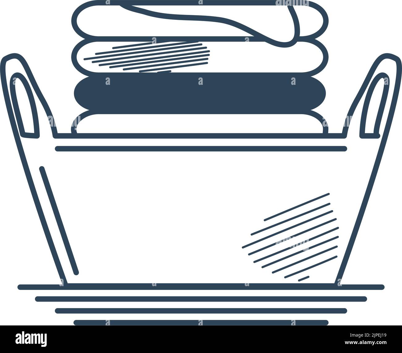 Neatly folded clothes Stock Vector Images - Alamy