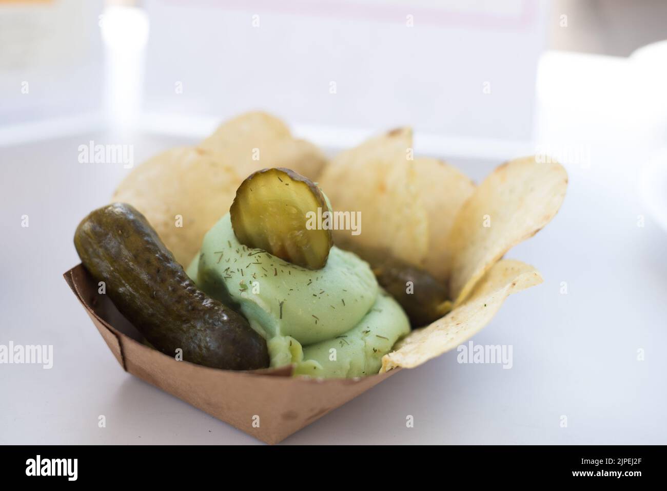 A sample of the Pickle Split from vendor Dole Whip Soft Serve/ Black ...