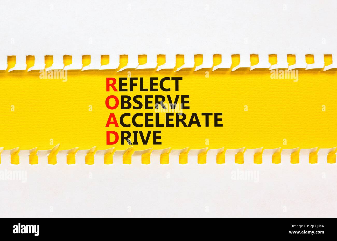 ROAD reflect observe accelerate drive symbol. Concept words ROAD ...
