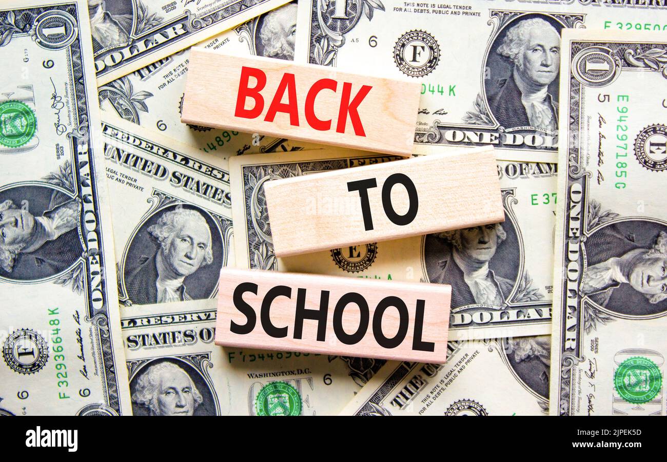 Back to school and support symbol. Concept words Back to school on ...