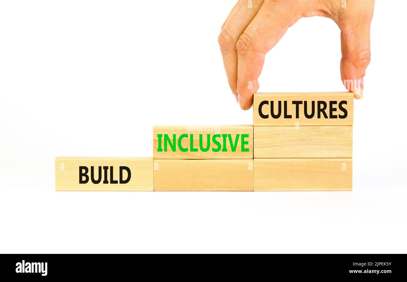 Build inclusive cultures symbol. Concept words Build inclusive cultures ...