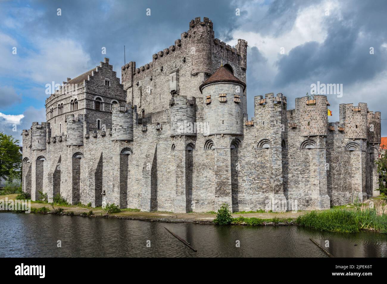 castle, water castle, gravensteen, castles, water castles Stock Photo ...