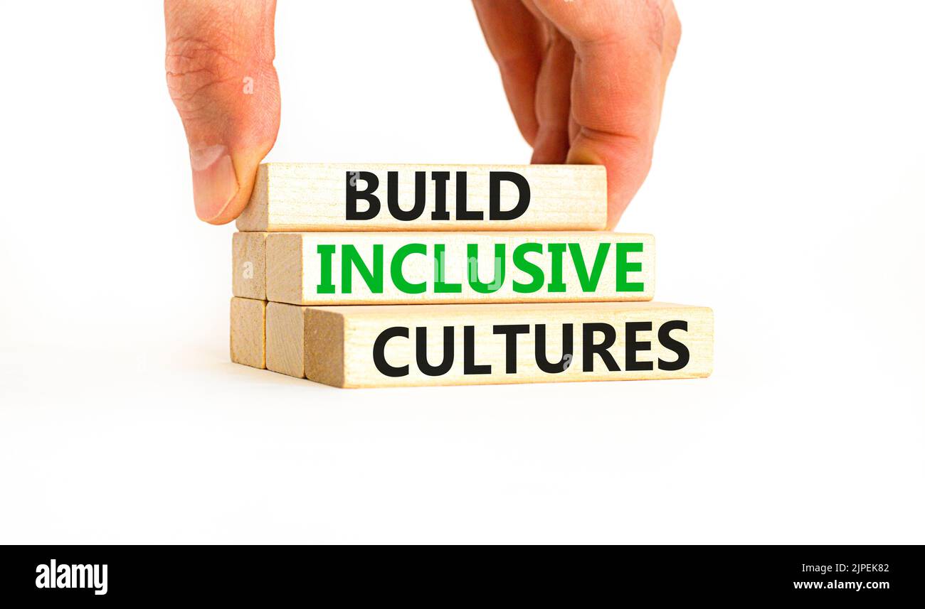 Build inclusive cultures symbol. Concept words Build inclusive cultures ...