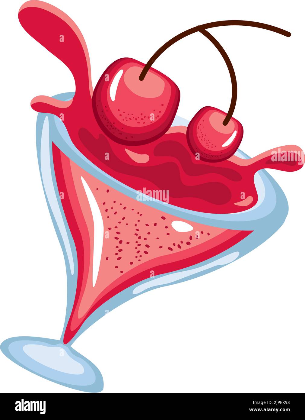 sweet cherries juice Stock Vector Image & Art - Alamy