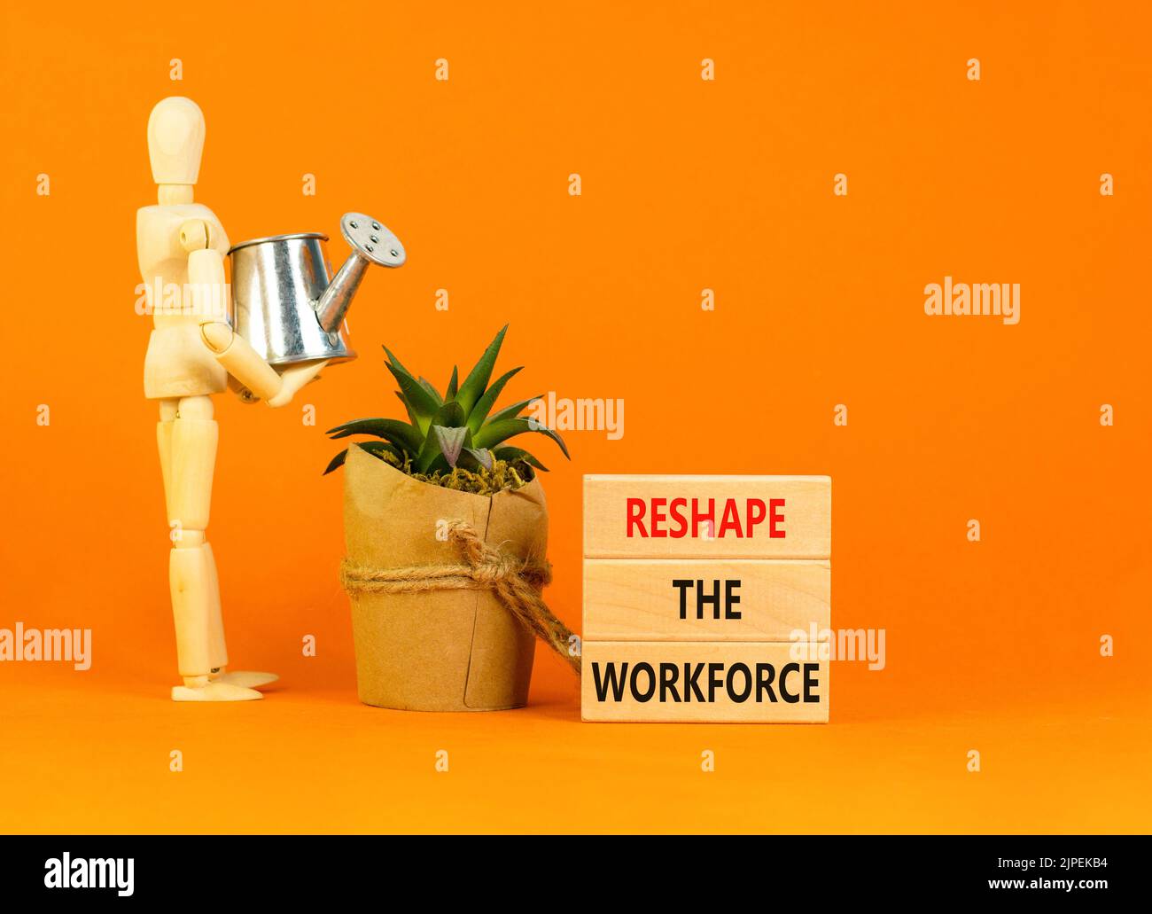 Reshape the workforce and support symbol. Concept words Reshape the ...
