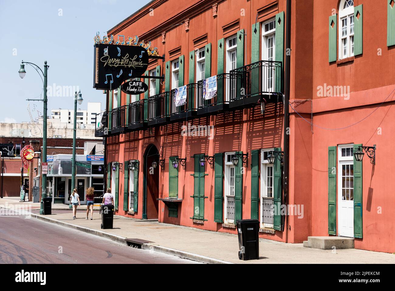 The Jerry Lee Lewis cafe building on the Beale Street Stock Photo - Alamy