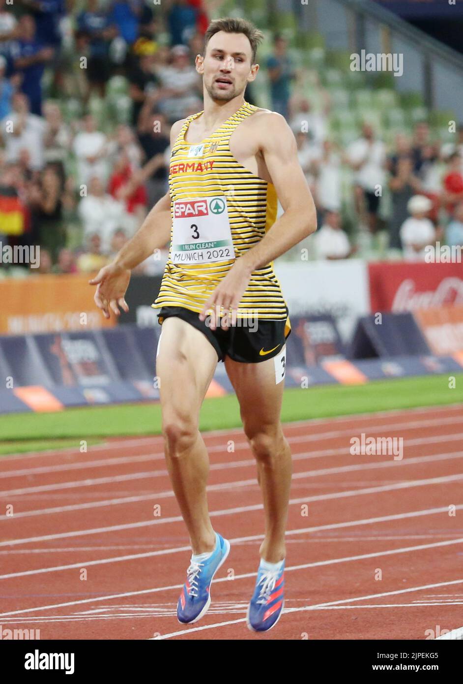 Niklas Kaul of Germany Gold medal during the Athletics, Men's Decathlon ...