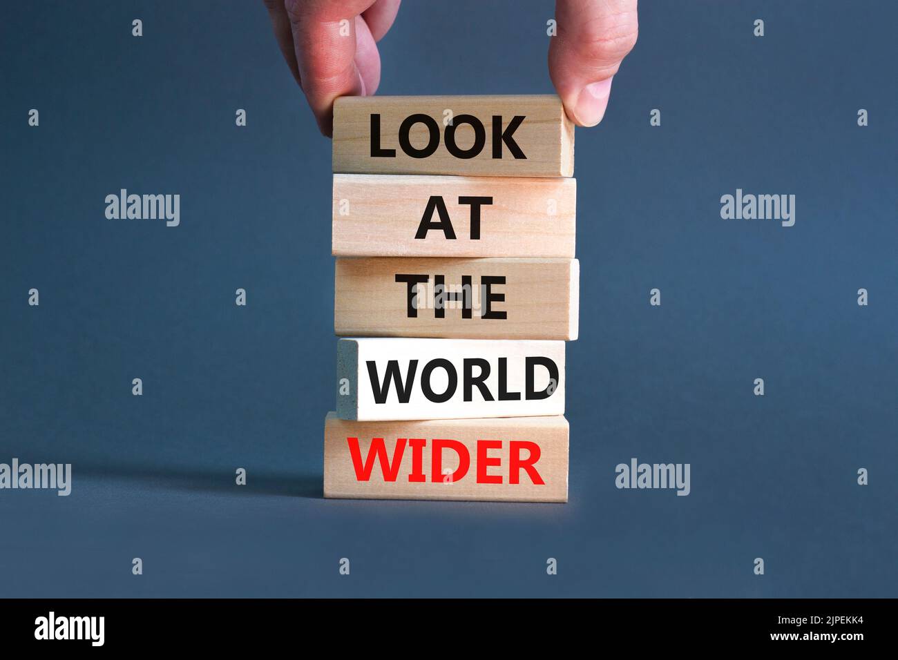 Look at the world wider symbol. Concept words Look at the world wider ...