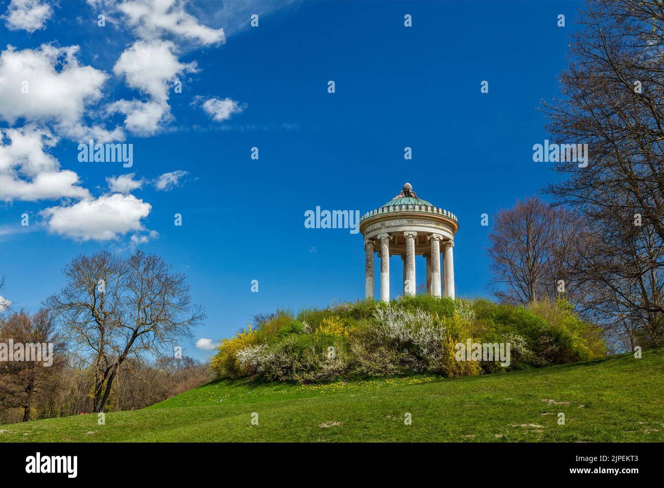 temple, munich, english garden, monopteros, temples, munichs, english ...