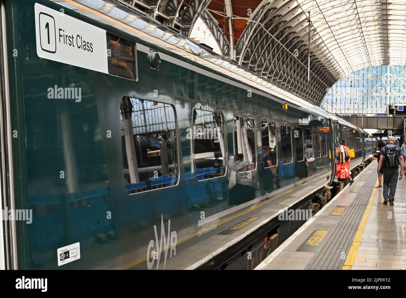 London, England - 21 June 2022: Sign on the outside of a first class ...