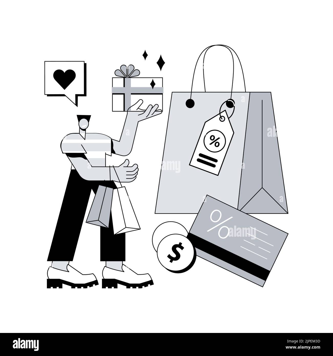 Loyalty program abstract concept vector illustration. Personalized ...