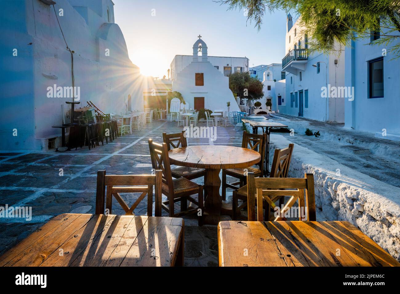 cafe, restaurant, greece, mykonos, straßencafe, cafes, restaurants ...