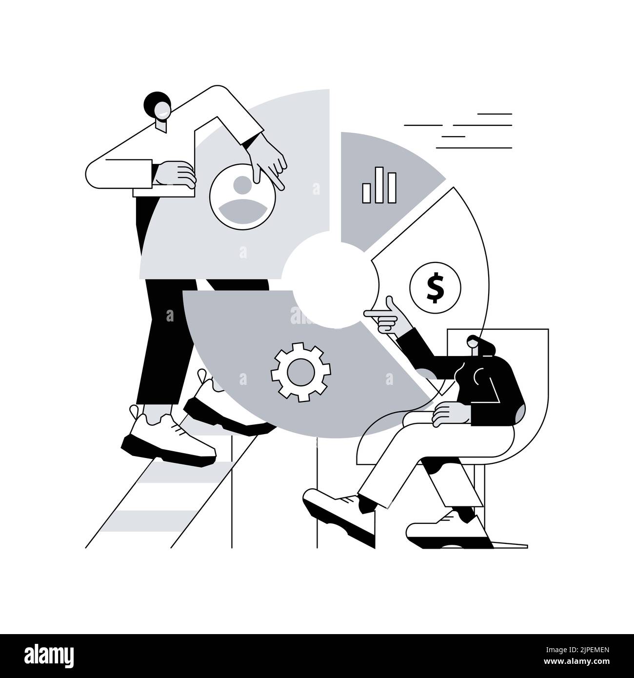 Balanced scorecard abstract concept vector illustration. Performance ...